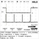 1992 Dodge Dakota, CKP Sensor, CMP Sensor Waveform - iATN